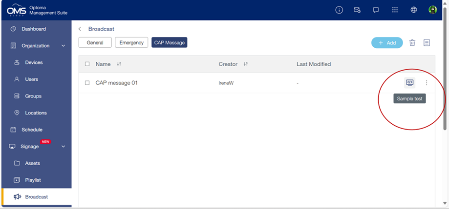 Tutorial 20 - How to use OMS CAP Message – Optoma APAC