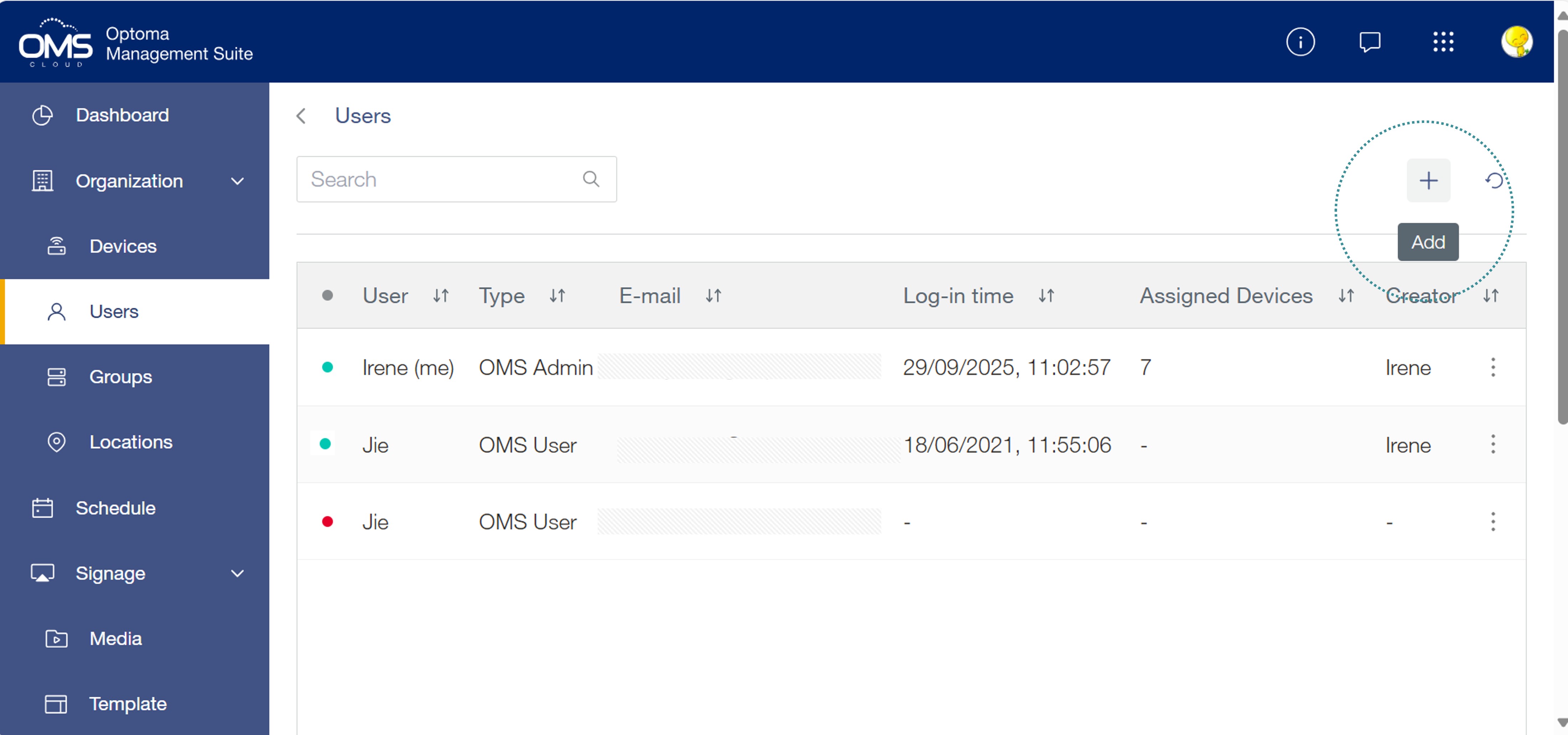 How to Manager User Accounts in Your Organization – Optoma Support
